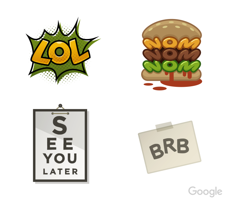 Hangouts stickers