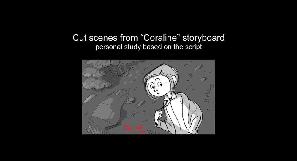 CORALINE STORYBOARD STUDY