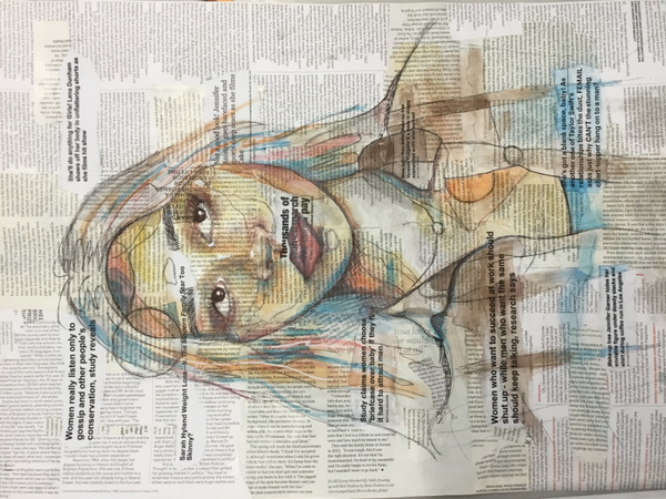 fine artists create a series of self portraits as part of their ...