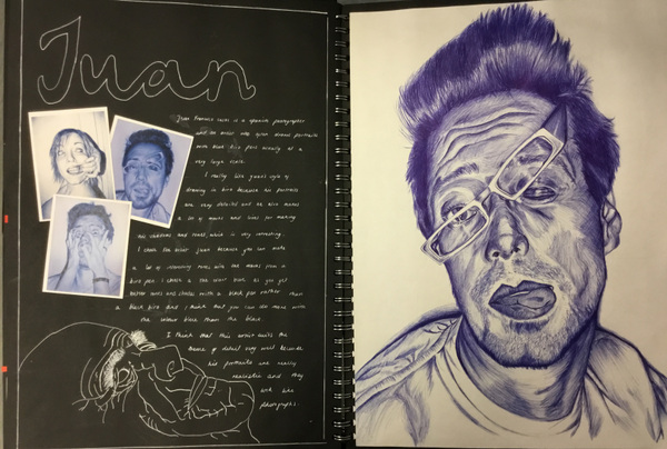 a selection of fine art sketchbook pages exploring idea development ...