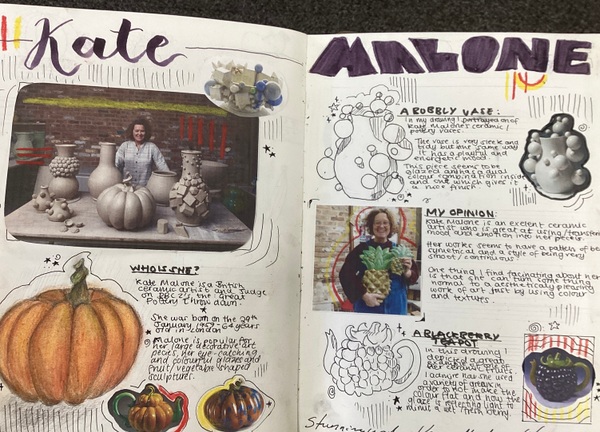 ks3 sketchbook pages in this gallery you can see a selection of my work ...