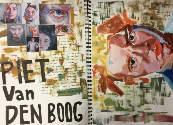 A selection of Fine Art sketchbook pages exploring idea development ...