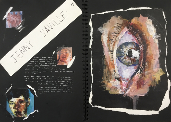 A selection of Fine Art sketchbook pages exploring idea development ...