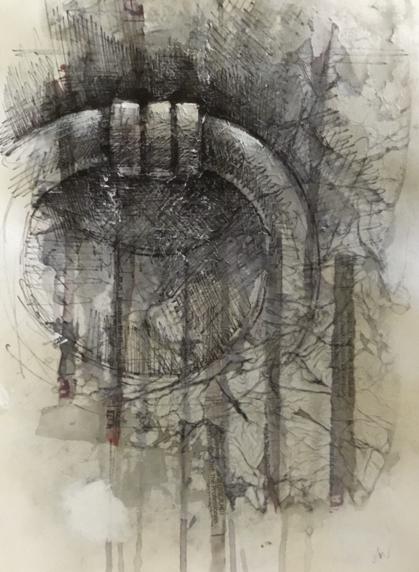 Drawing study by attendee of workshop