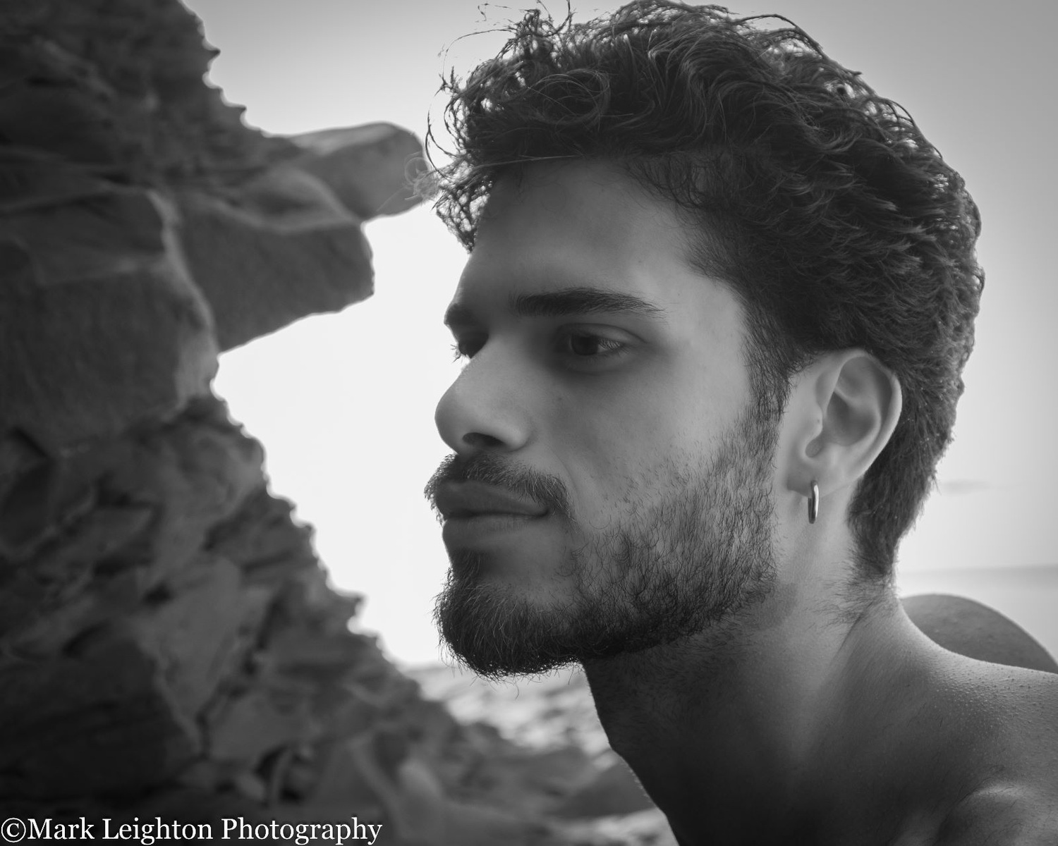 Beach model Gianluca Volgare