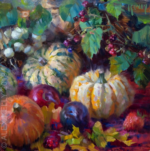 Still life paintings by Alex Kelly