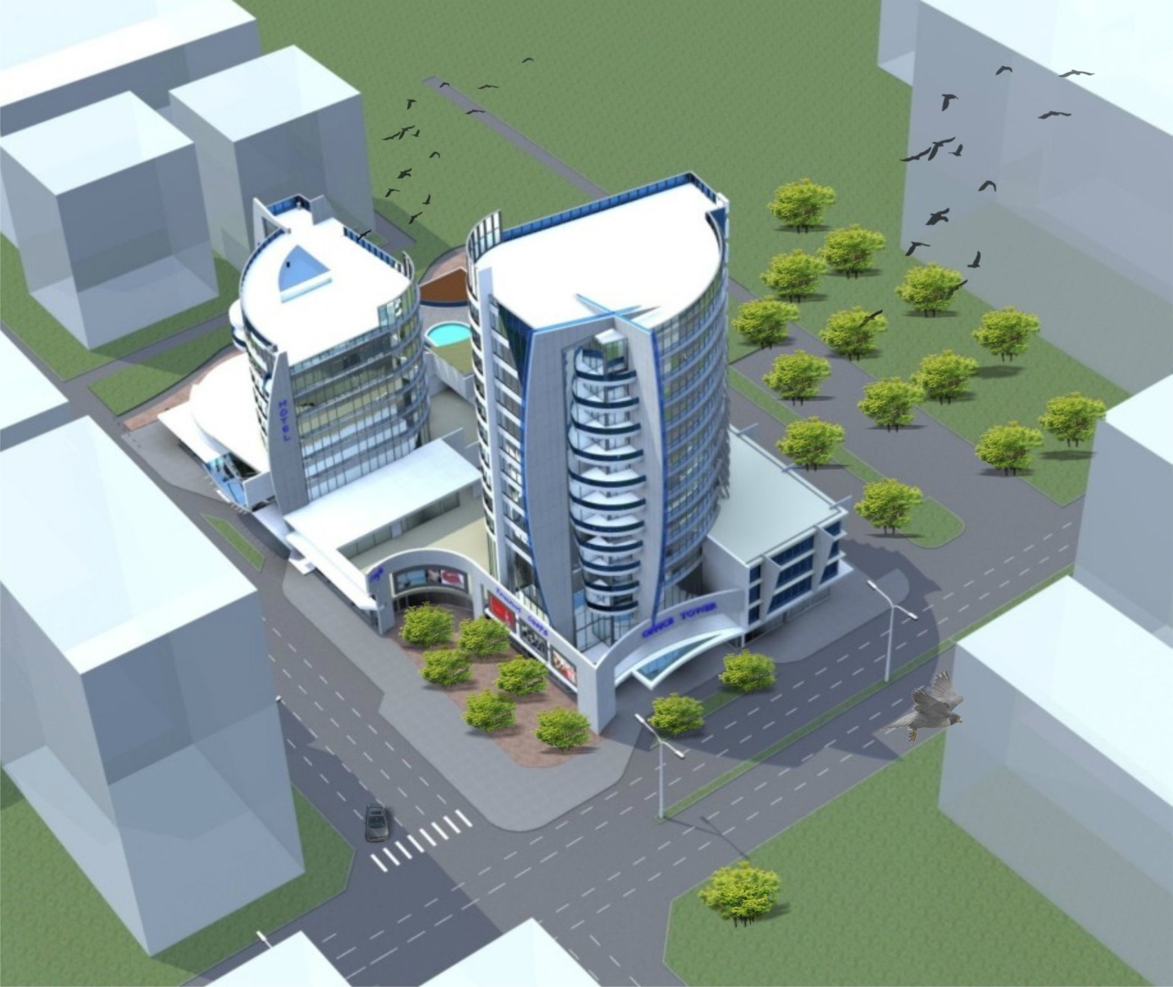 Commercial Tower / Gaborone CBD,Botswana - Michael Ngulukila ...