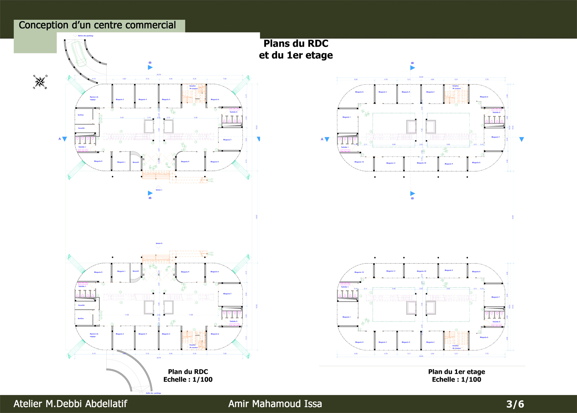 Plans De Conception De Centre Commercial Grand Magasin De Luxe Centre