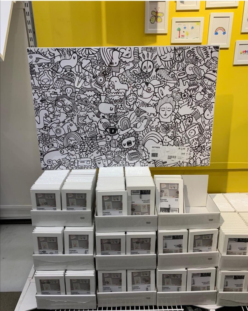 Ikea GETNÄS Colouring Poster